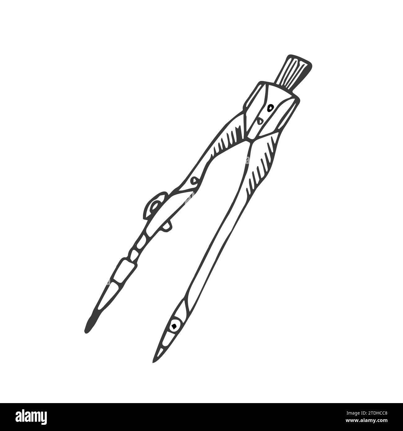 Divider doodle illustration in vector. Hand drawn divider icon in ...