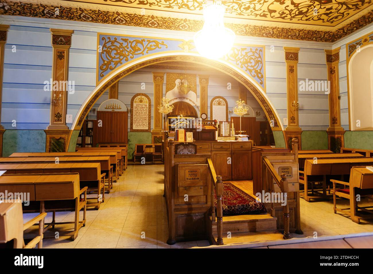 Interior of synagogue in Tbilisi, Georgia, April 4, 2023 Stock Photo ...