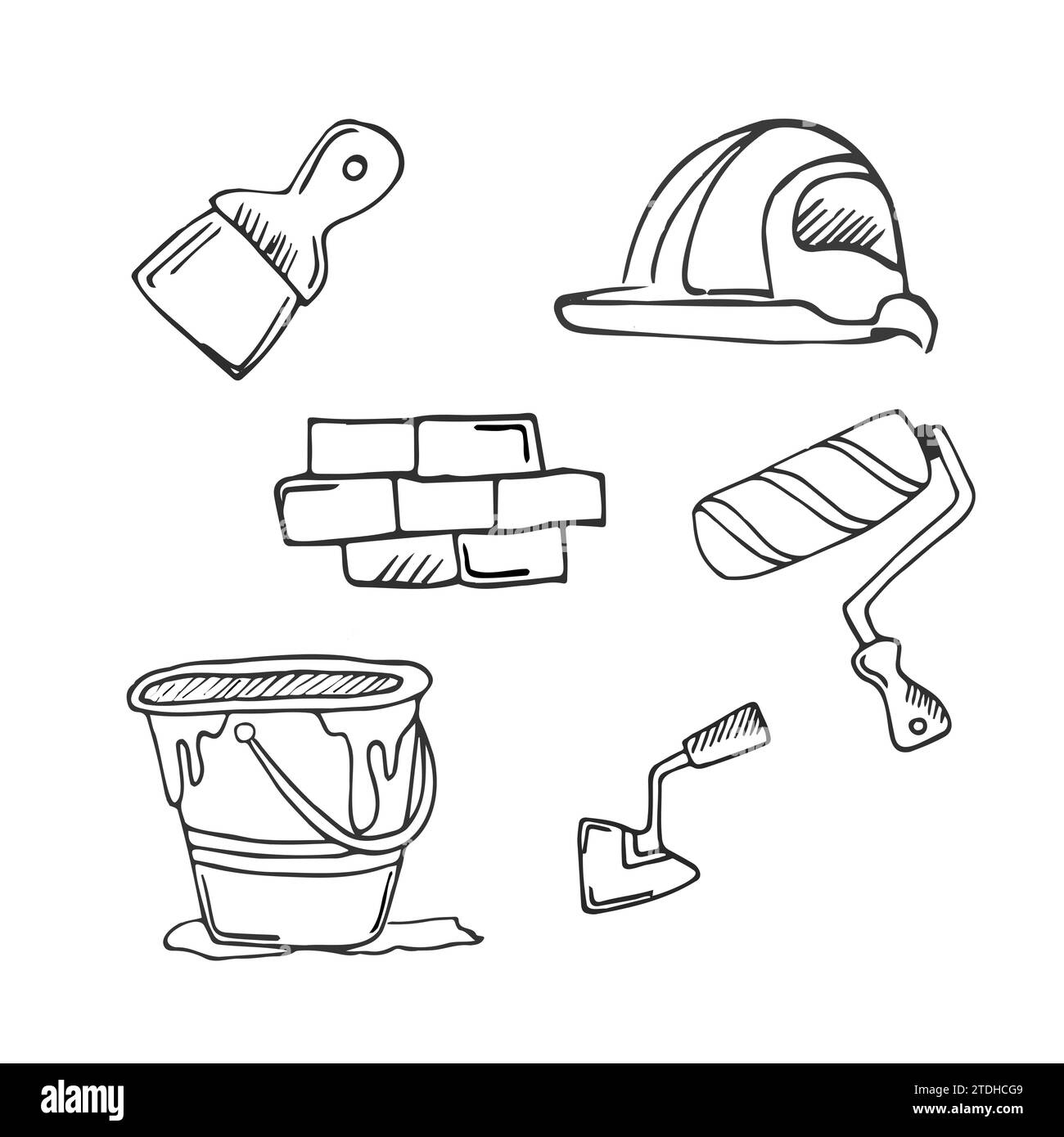 Handyman vector vectors Black and White Stock Photos & Images - Alamy