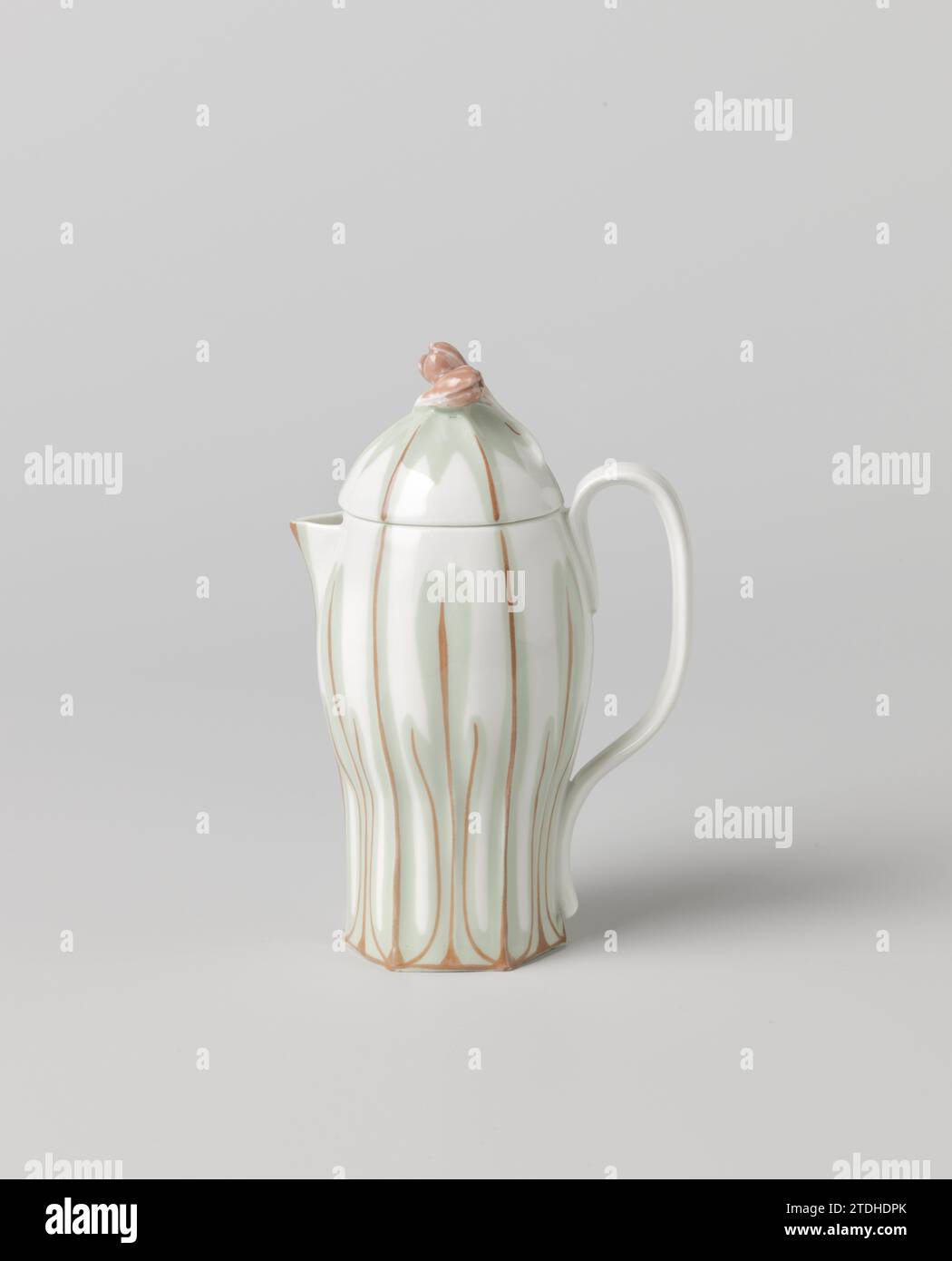 Cover of milk can be painted with the crocus decor, Meissener Porzellan ...