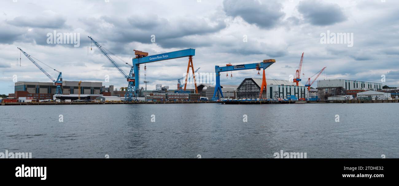 The German Naval Yards in Kiel, Germany Stock Photo - Alamy