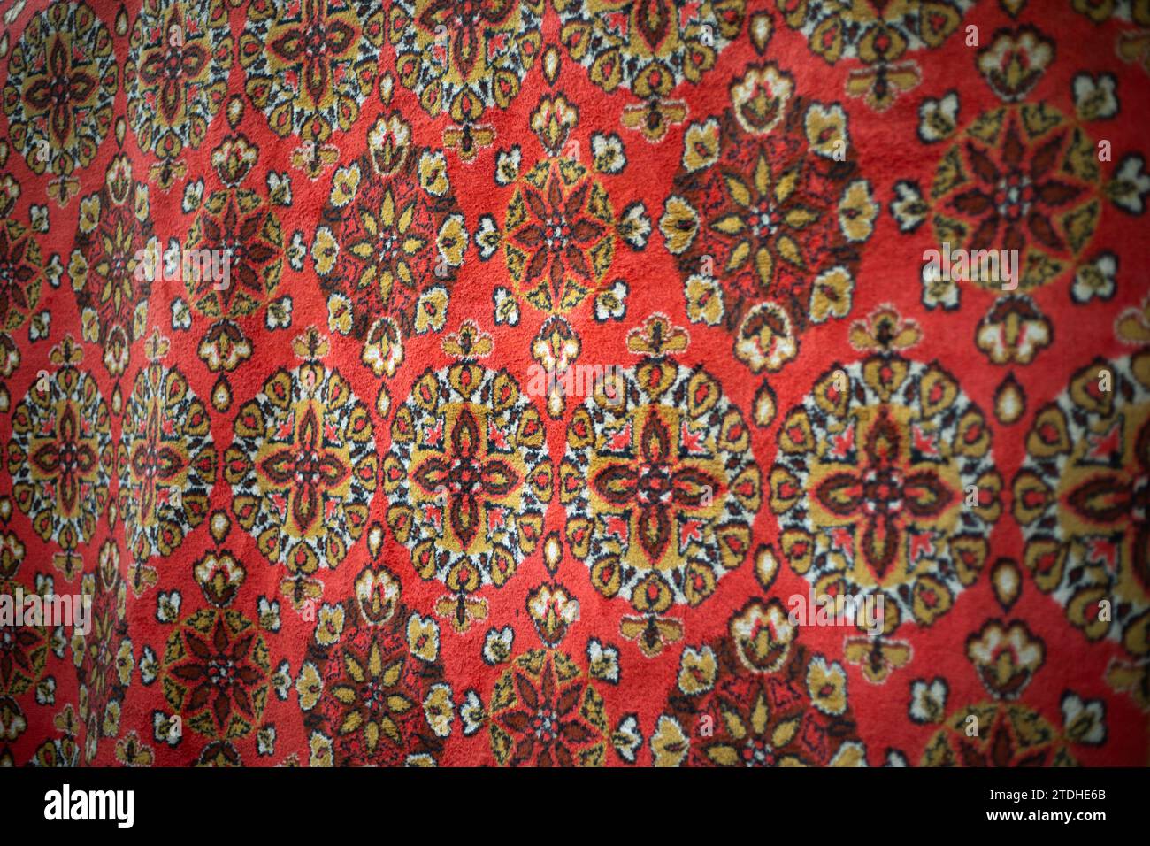 Carpet texture. Red carpet. Old fabric. The pattern on the fabric Stock ...
