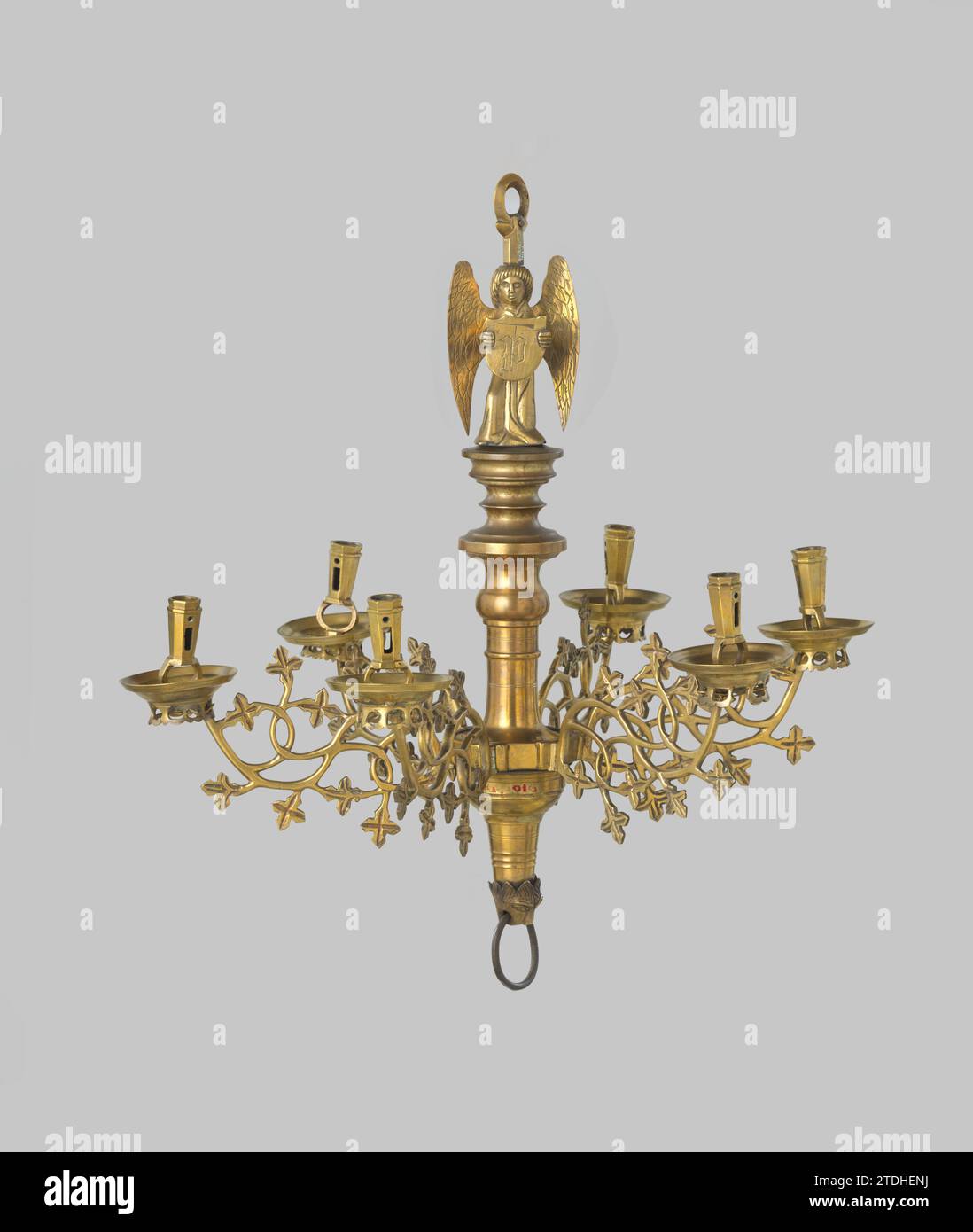 Arm with candle crown candle holder, 1825 - 1875 Candle belonging to a ...