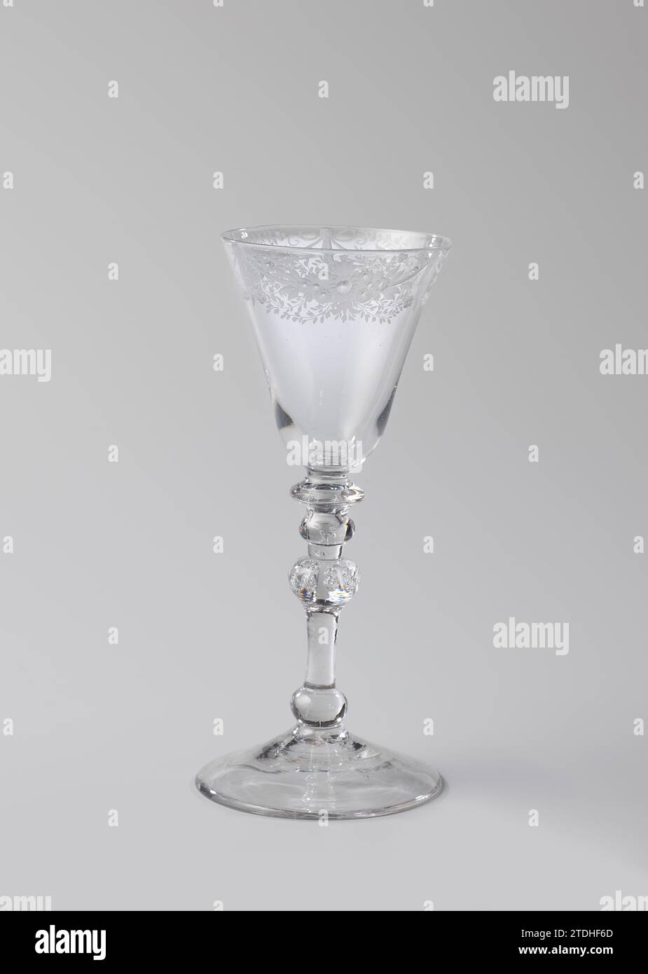 Chalice glass with an ornament edge, anonymous, c. 1750 - c. 1775 ...