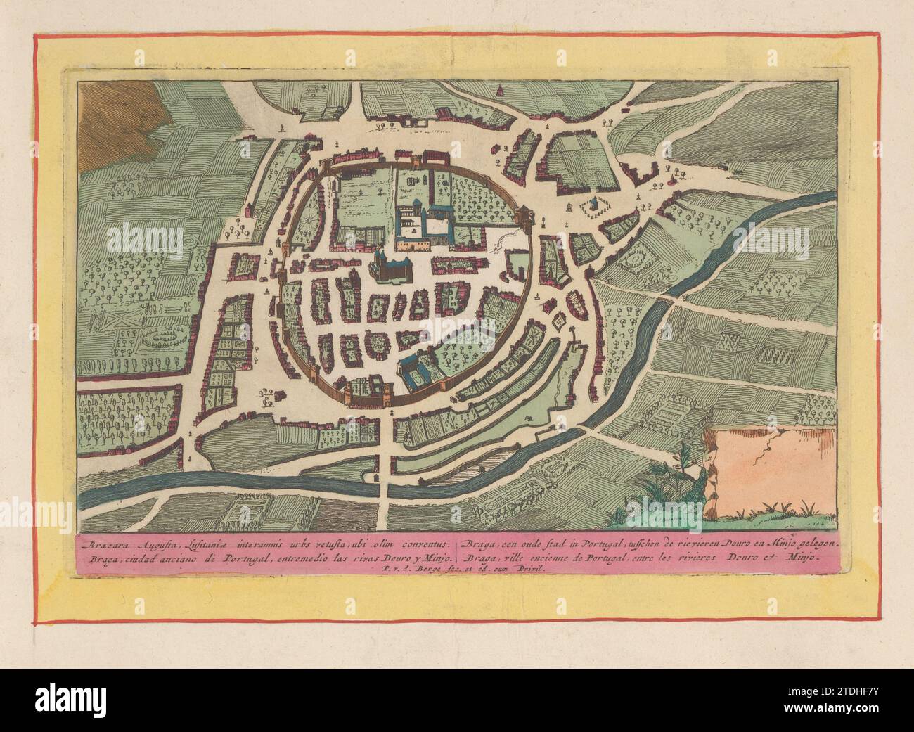 City of Braga in a nutshell perspective, 1694 - 1737 City on the city ...