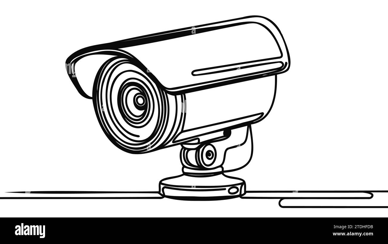 Cctv security camera Black and White Stock Photos & Images - Alamy