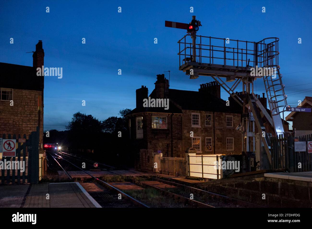 Northern rail class 170 Turbostar train arriving at Knaresborough ...