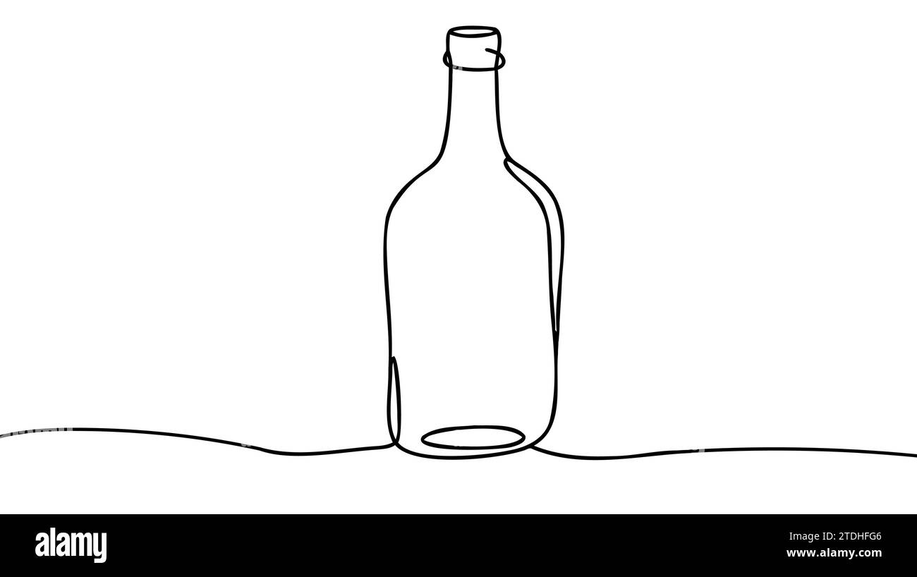 Single bottle Vector illustration isolated on white background ...