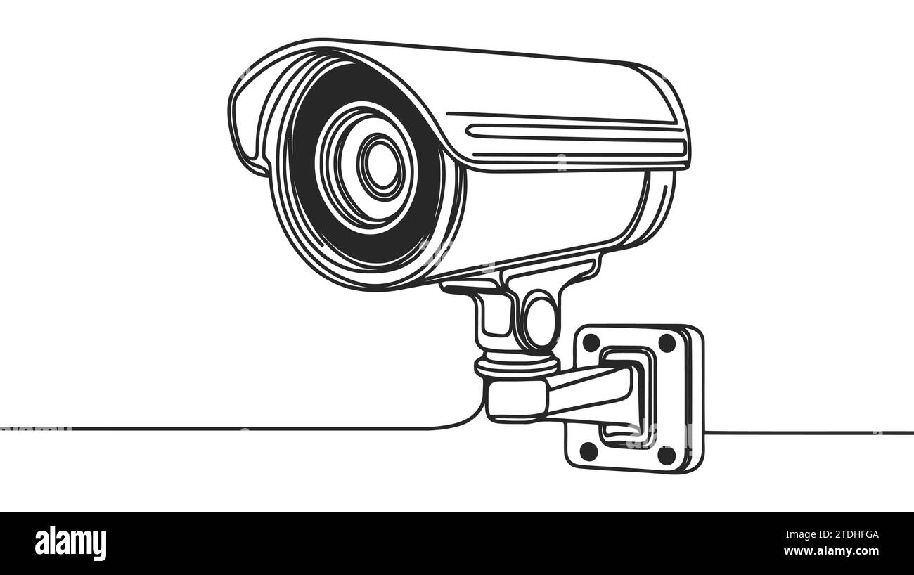 Cctv security camera Black and White Stock Photos & Images - Alamy