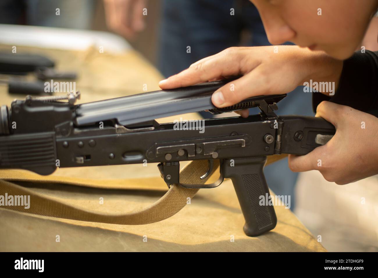 Assembly Of Automatic Weapons Organization Of Military Training Soldier Training Military