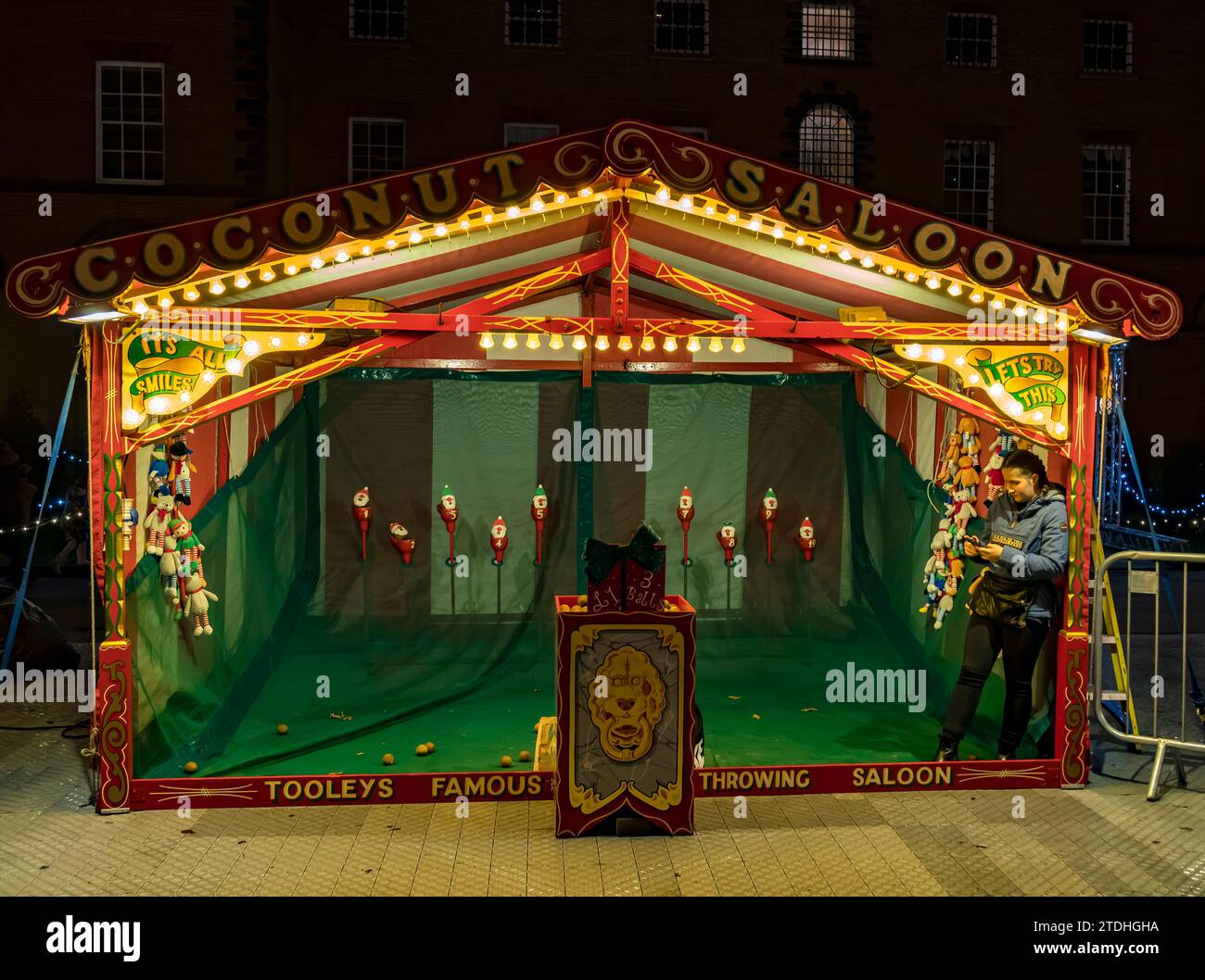 Coconut Saloon at Lincoln castle illuminated event, Lincoln City ...