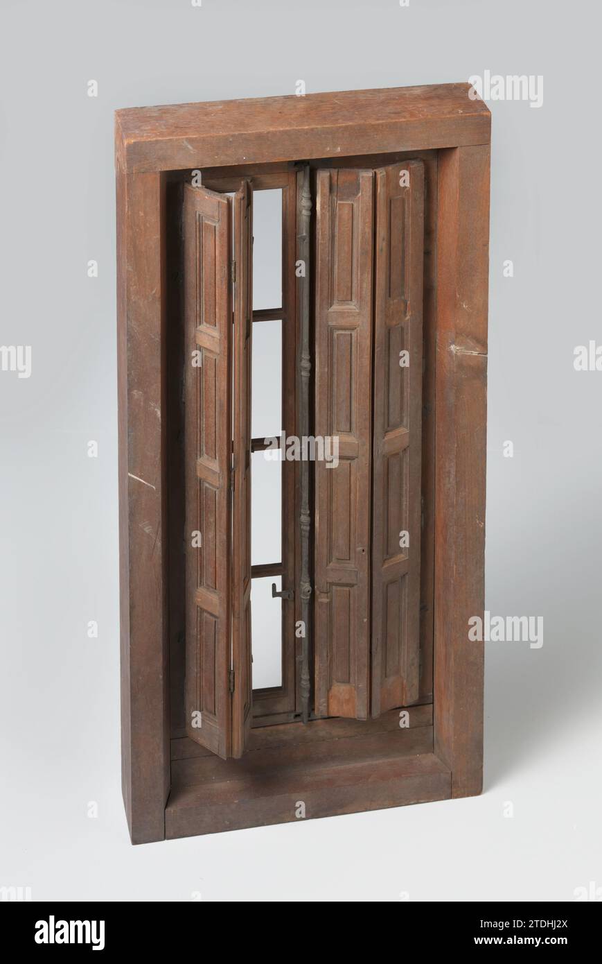Model, c. 1800 - c. 1900 Model of a window frame with spagolet closure ...