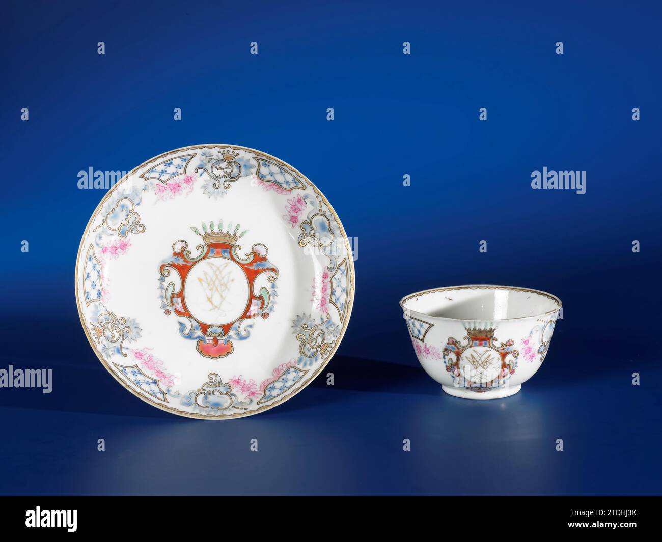 Bell-shaped cup with a crowned monogram, anonymous, c. 1750 - c. 1774 ...