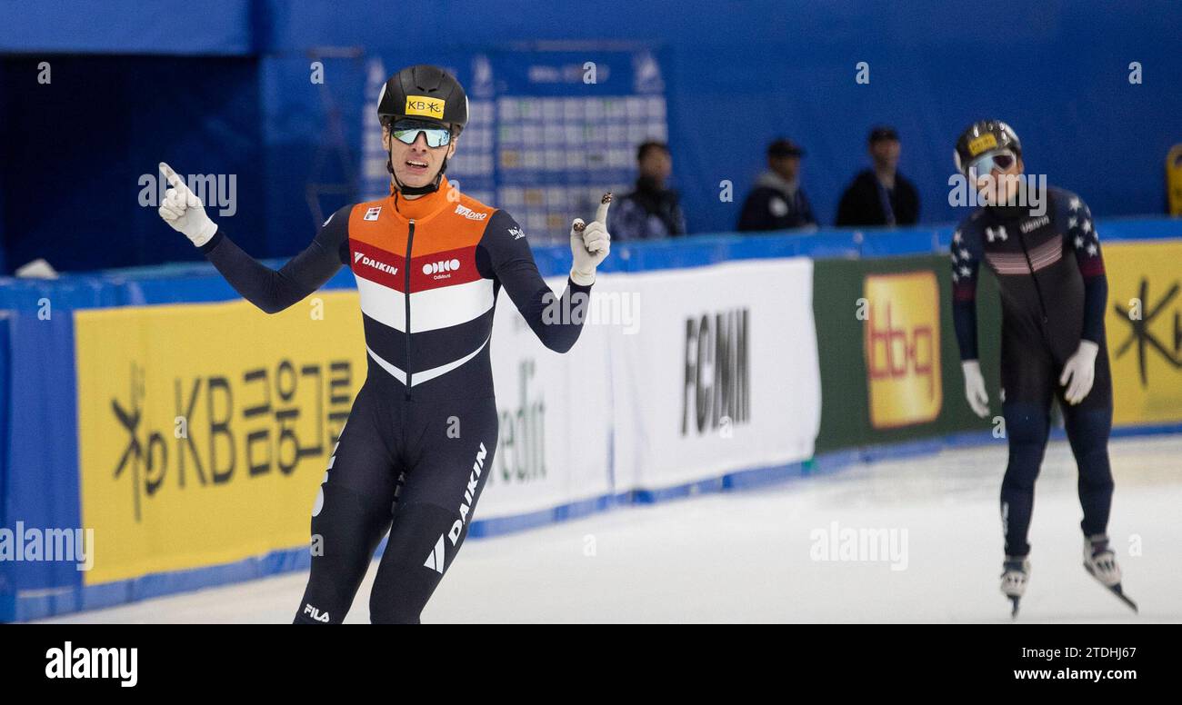 Seoul, South Korea. 16th Dec, 2023. Netherland Skater winner ceremony ...