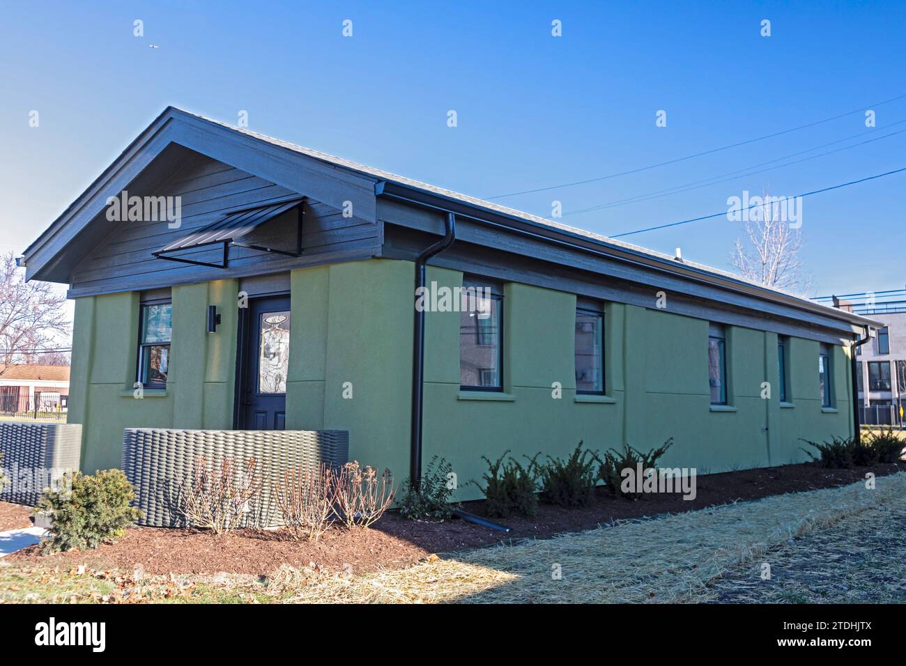 Detroit, Michigan - Detroit's first 3D-printed house, in the Islandview ...