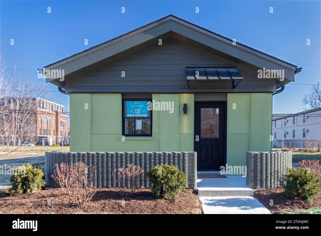 Detroit, Michigan - Detroit's first 3D-printed house, in the Islandview ...