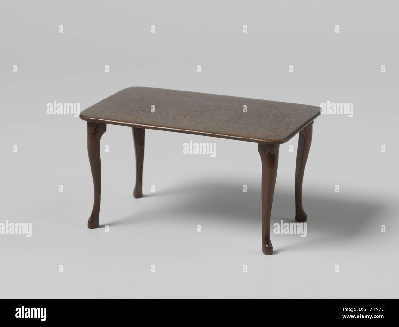 Table with rectangular leaves on four S-shaped legs, anonymous, c. 1750 ...