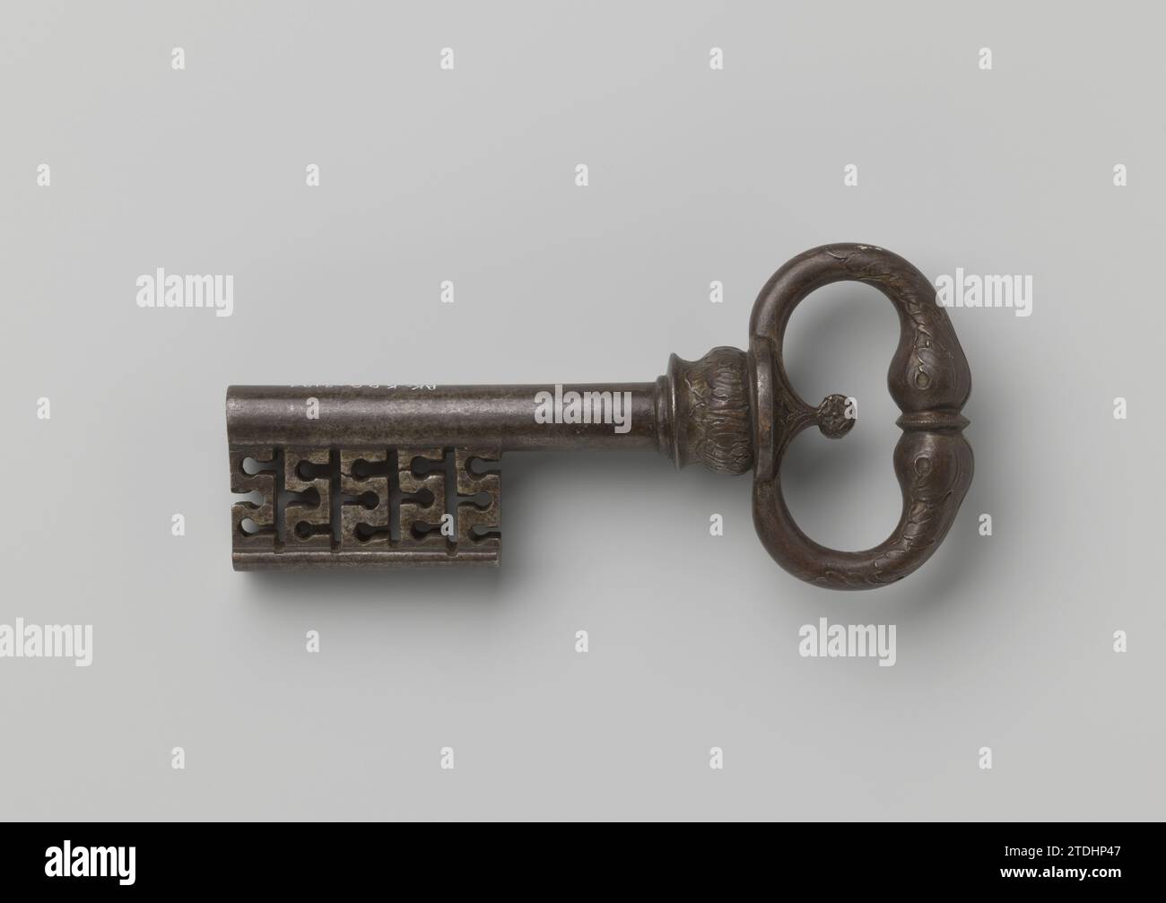 Key, c. 1600 - c. 1699 Captured key whose eye is formed by two ...