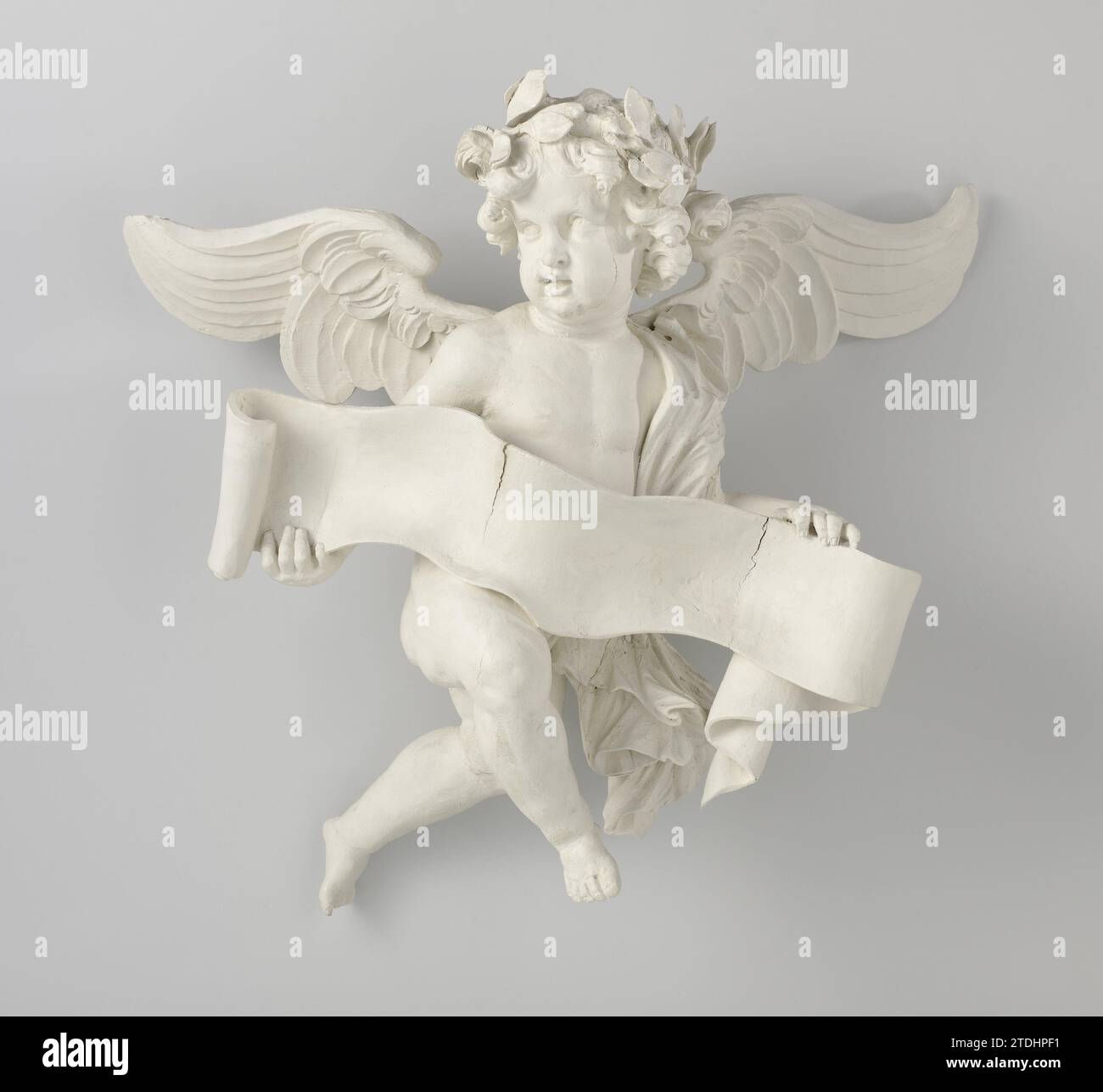Hovering Angel with Banderole, anonymous, c. 1700 - c. 1720 sculptor ...