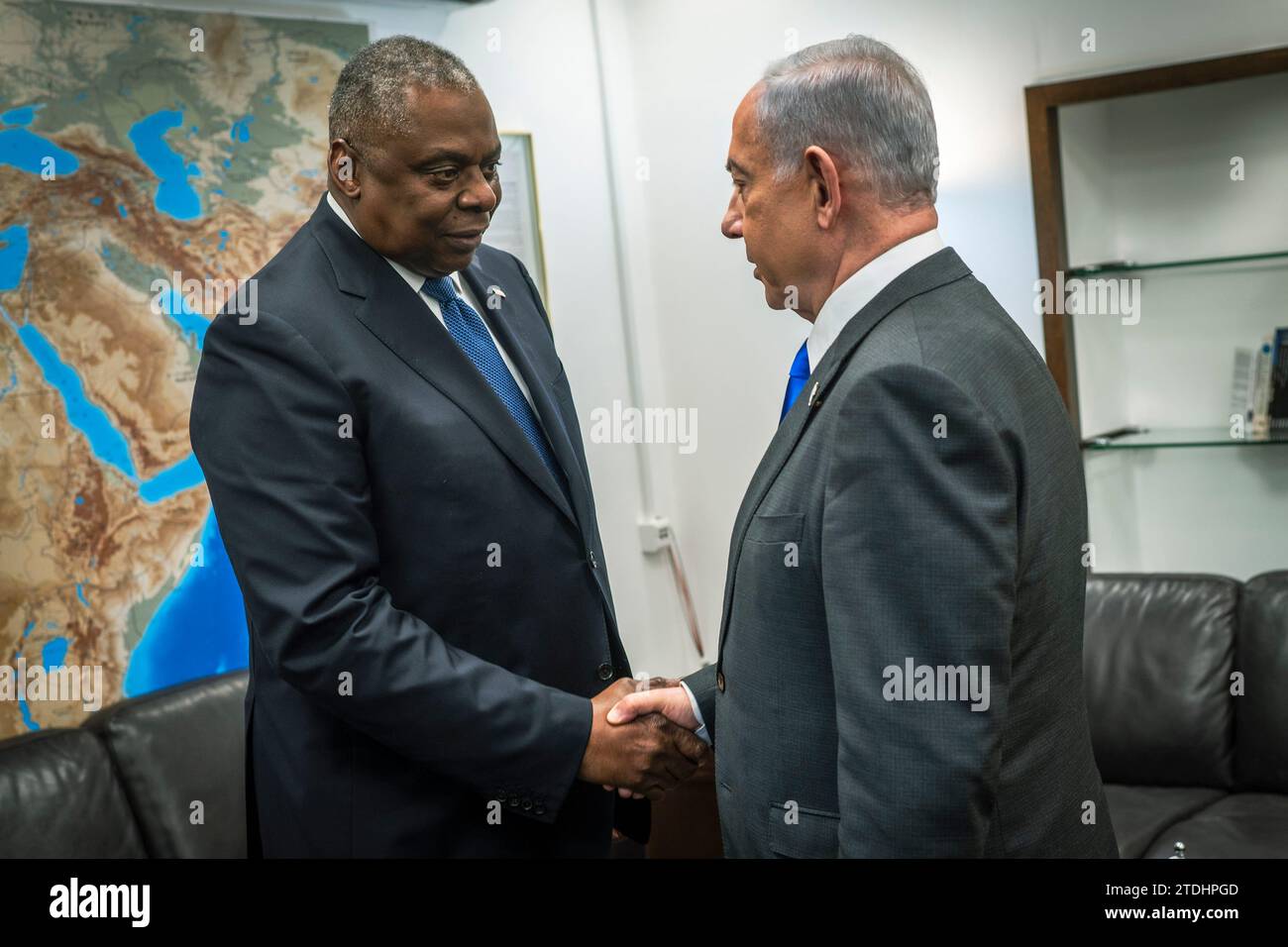Tel Aviv, Israel. 18th Dec, 2023. U.S. Secretary of Defense Lloyd ...