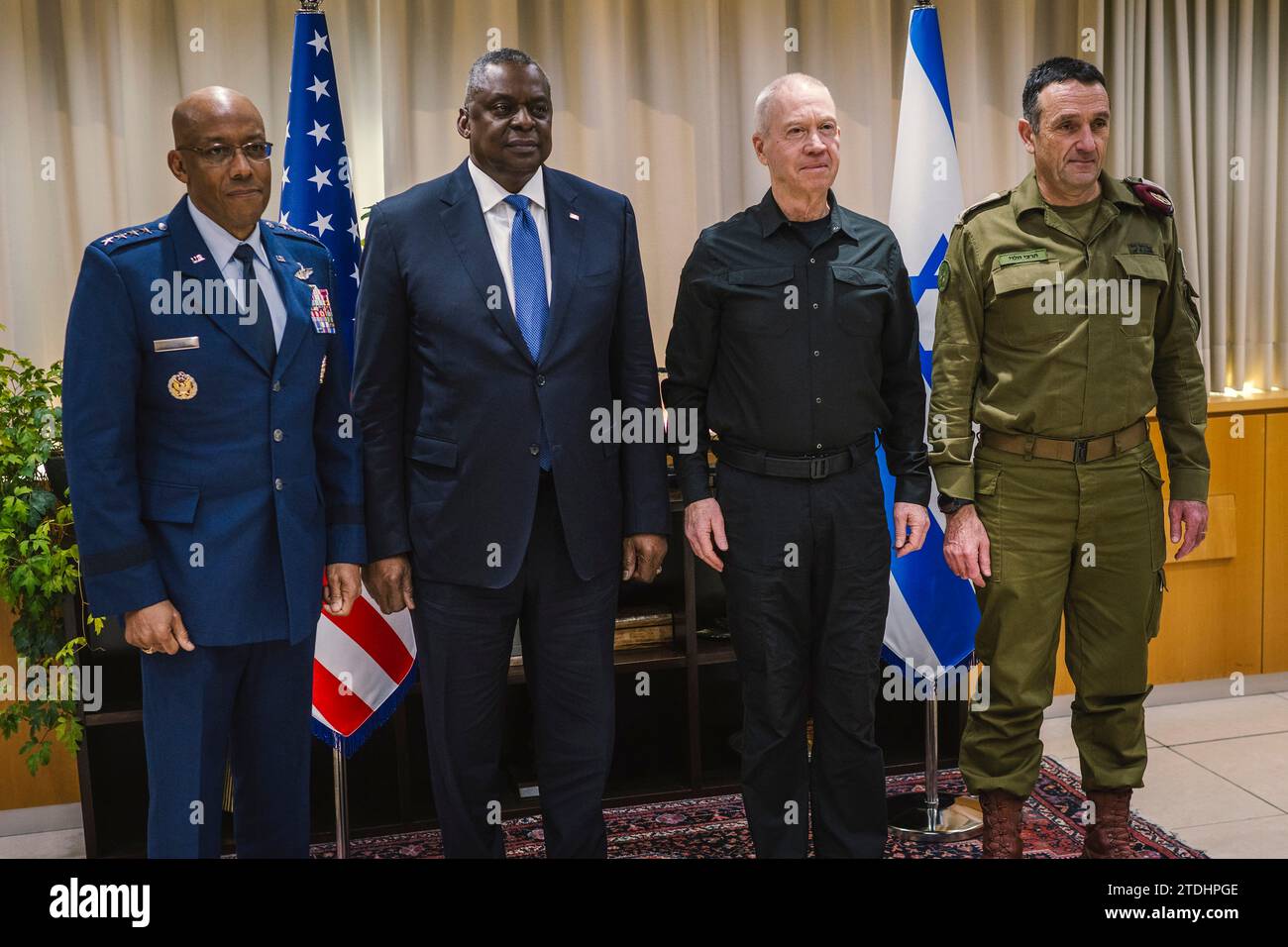 Tel Aviv, Israel. 18th Dec, 2023. Left to right: U.S Chairman of the ...