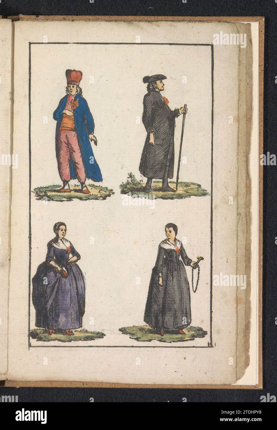 Persian merchant and Roman pastor / Menniste and Roman Sister, 1792 ...