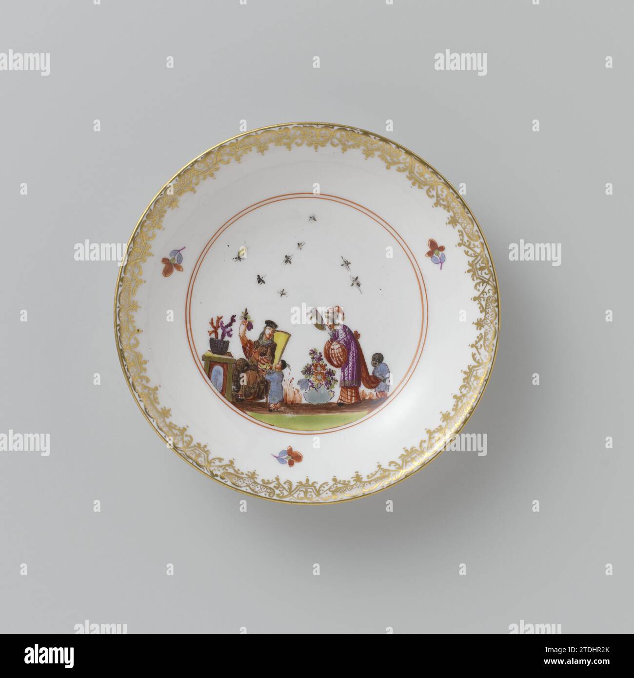 Cup and saucer, Meissener porcelain manufactory, c. 1730 Dish of ...