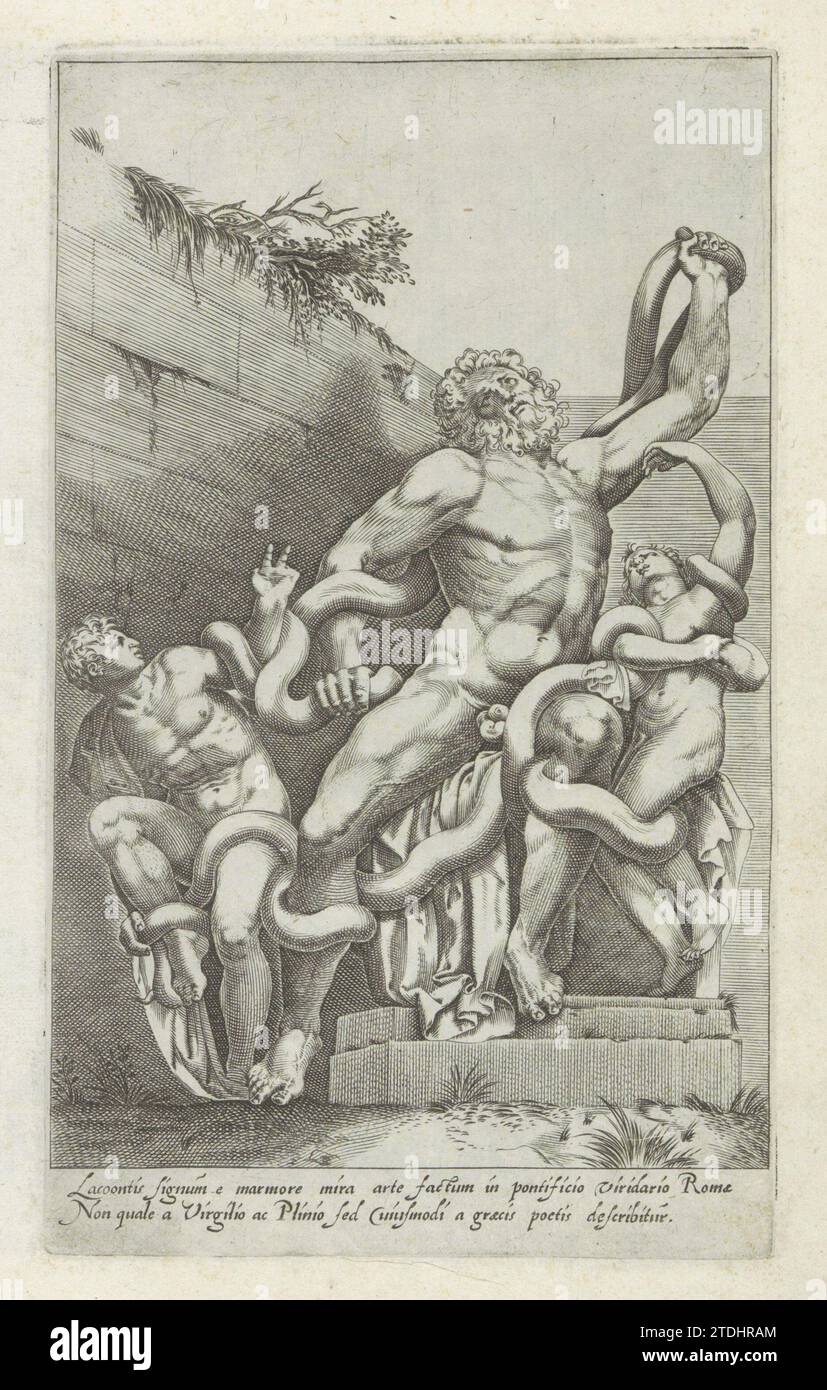 Laocoöngroep, Giovanni Battista de'Cavalieri, 1584 Marble sculpture ...