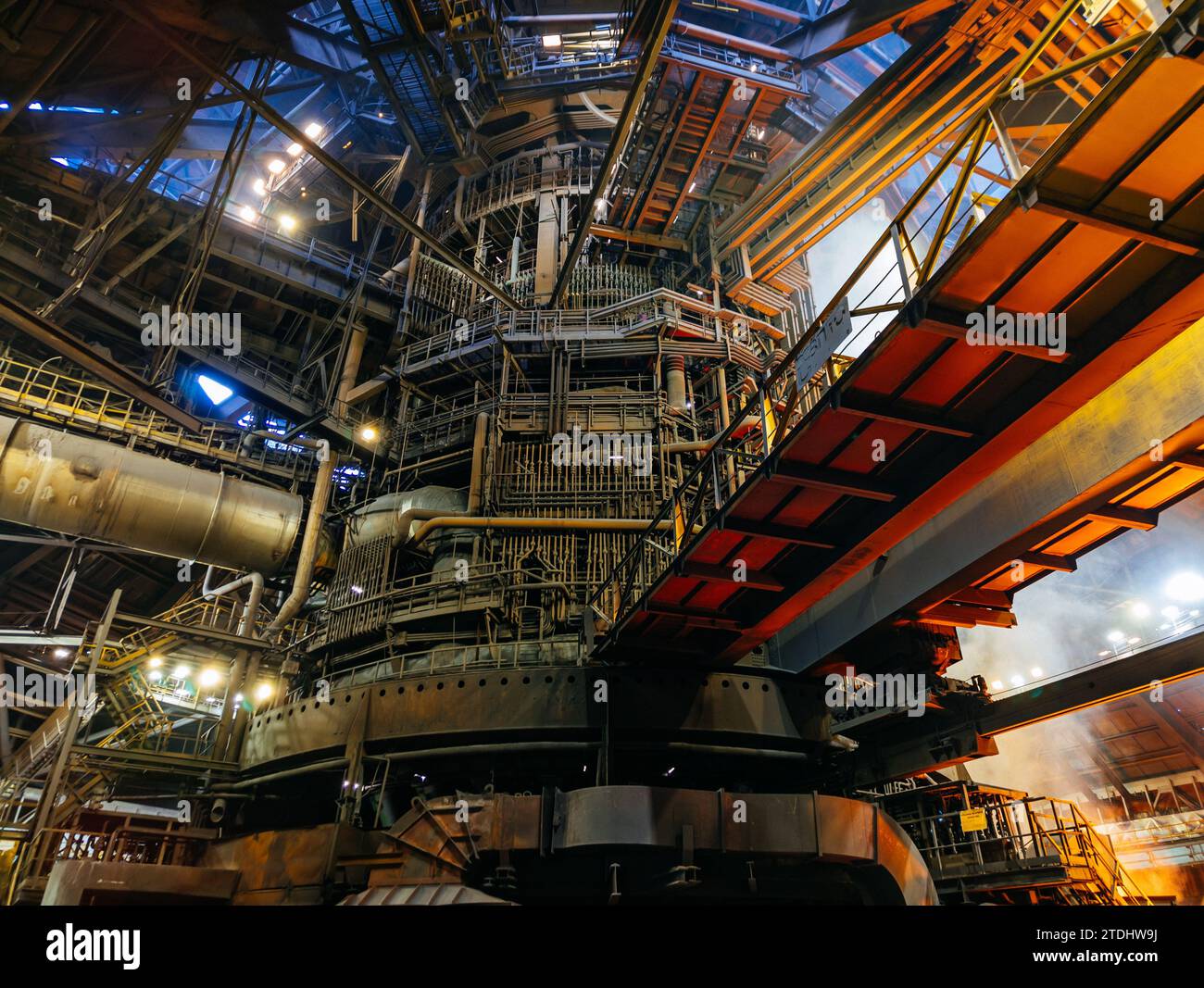Large electric blast furnace in metallurgical factory Stock Photo - Alamy