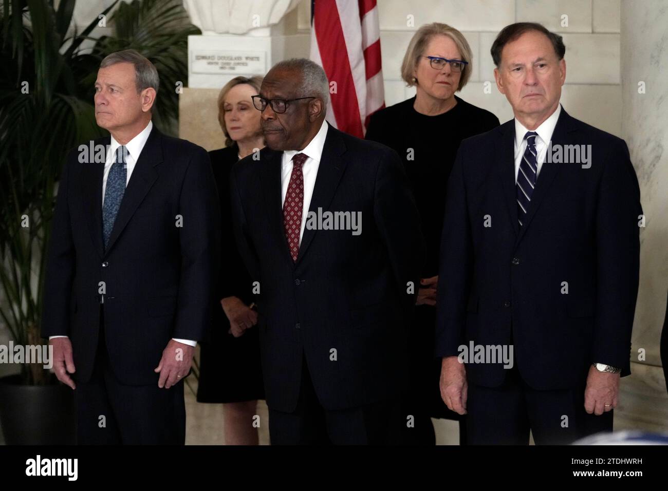 From left to right: Chief Justice of the United States John Roberts ...