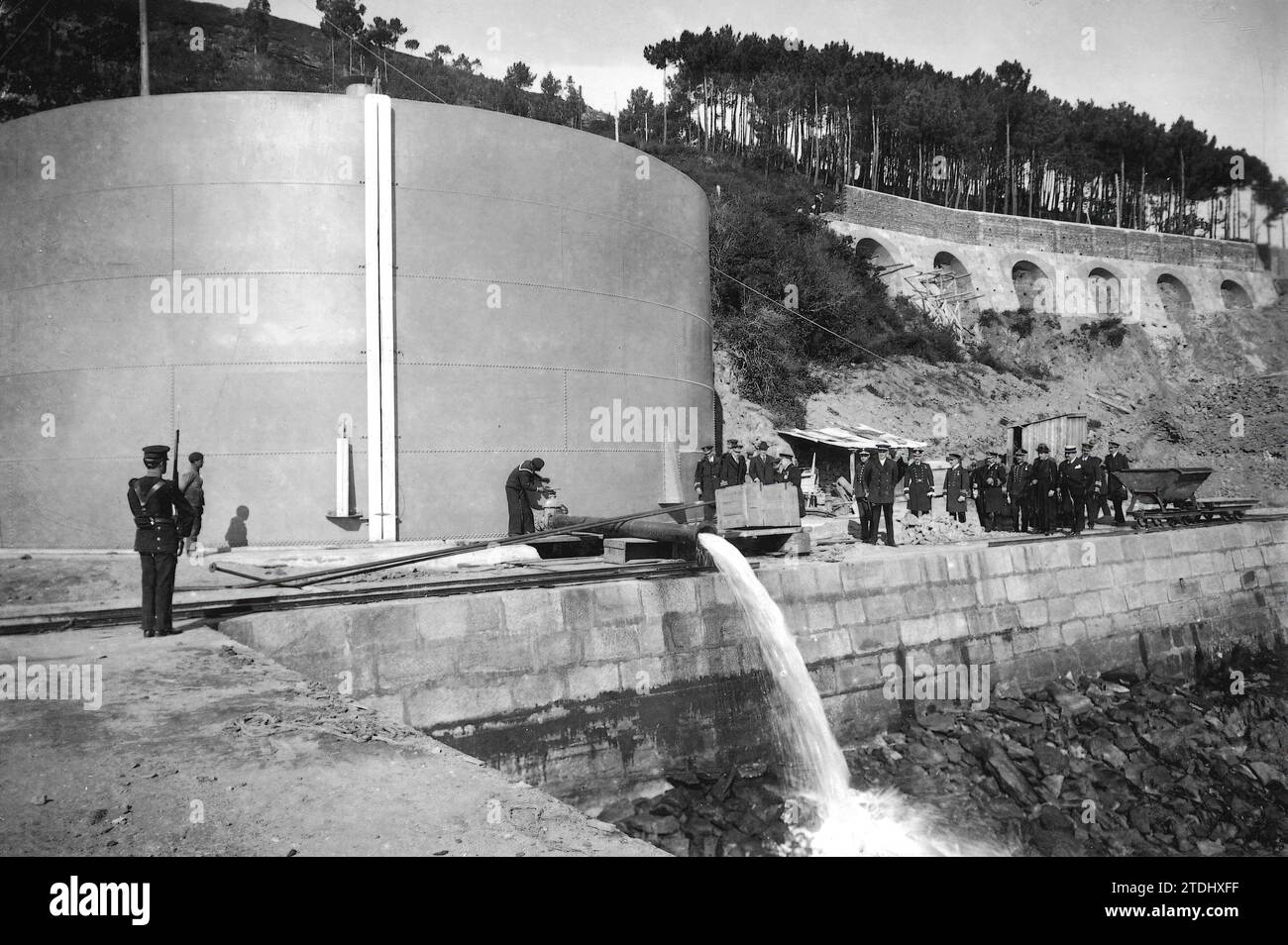 11/09/1921. El Ferrol. At the Naval base. The Minister of the Navy and ...