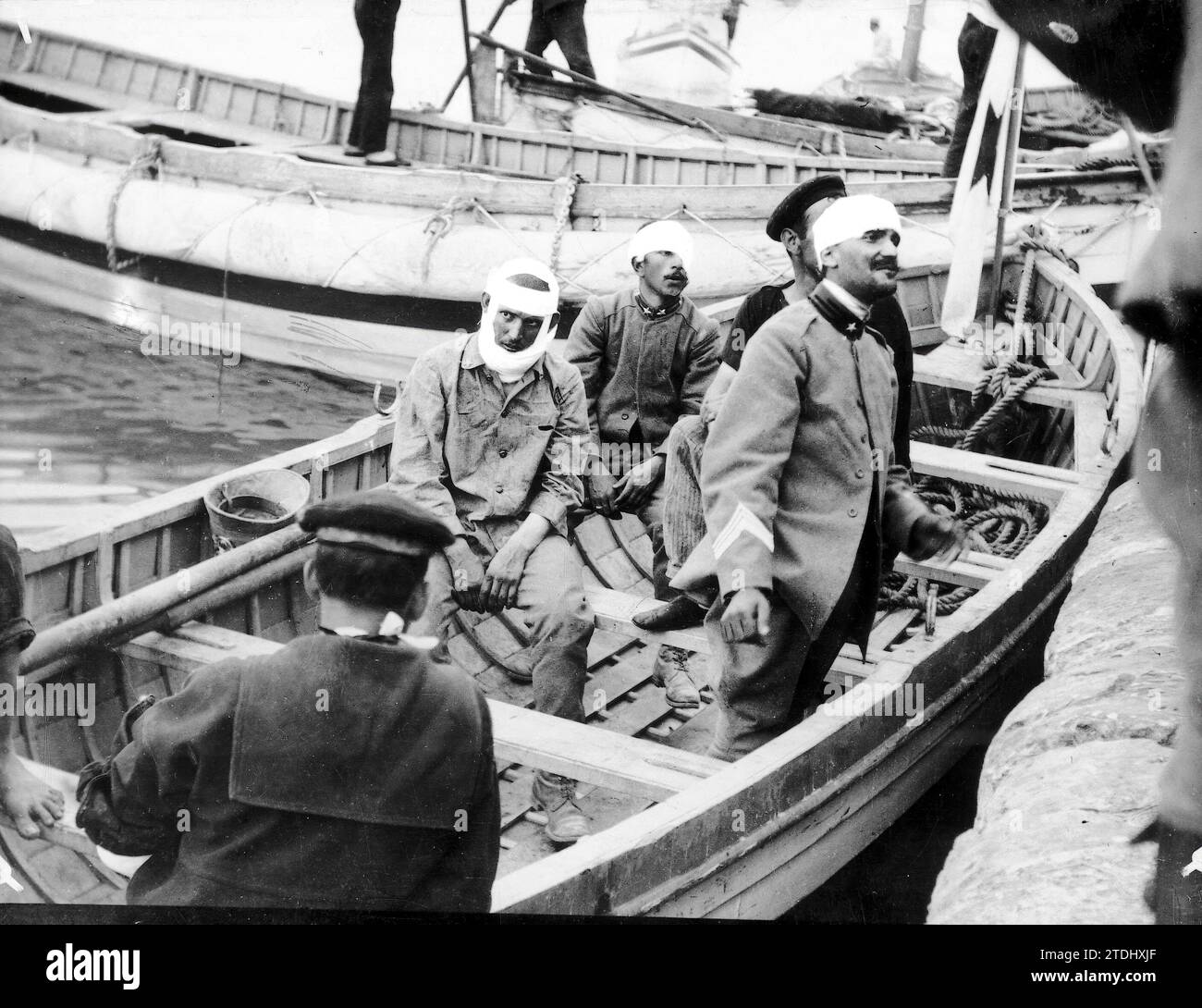 11/03/1911. Repatriation of Italian Wounded. Officers and Soldiers of ...