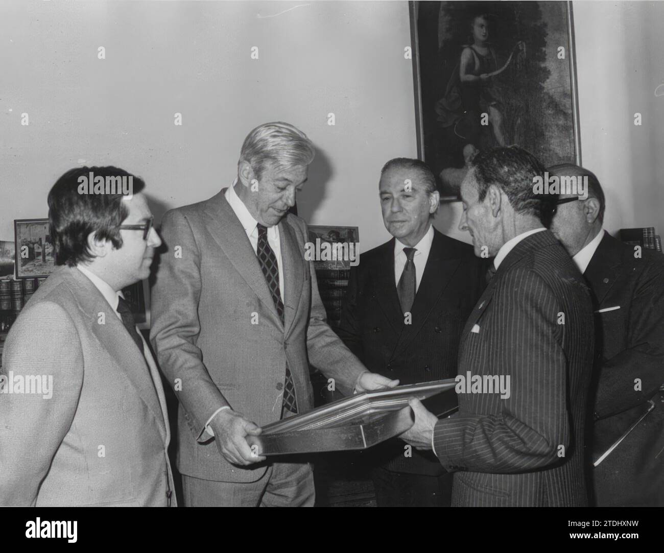 11/06/1981. Guillermo Luca de Tena, with Vicente Zabala, Gregorio ...