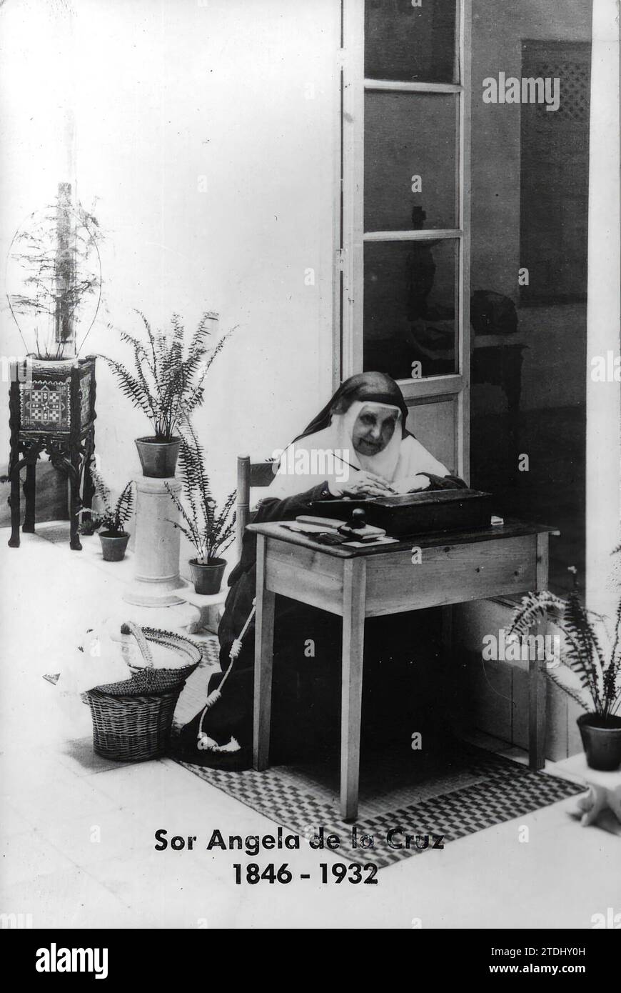 12/31/1899. Sister Angela in Fray Diego's Little Room, with limited ...