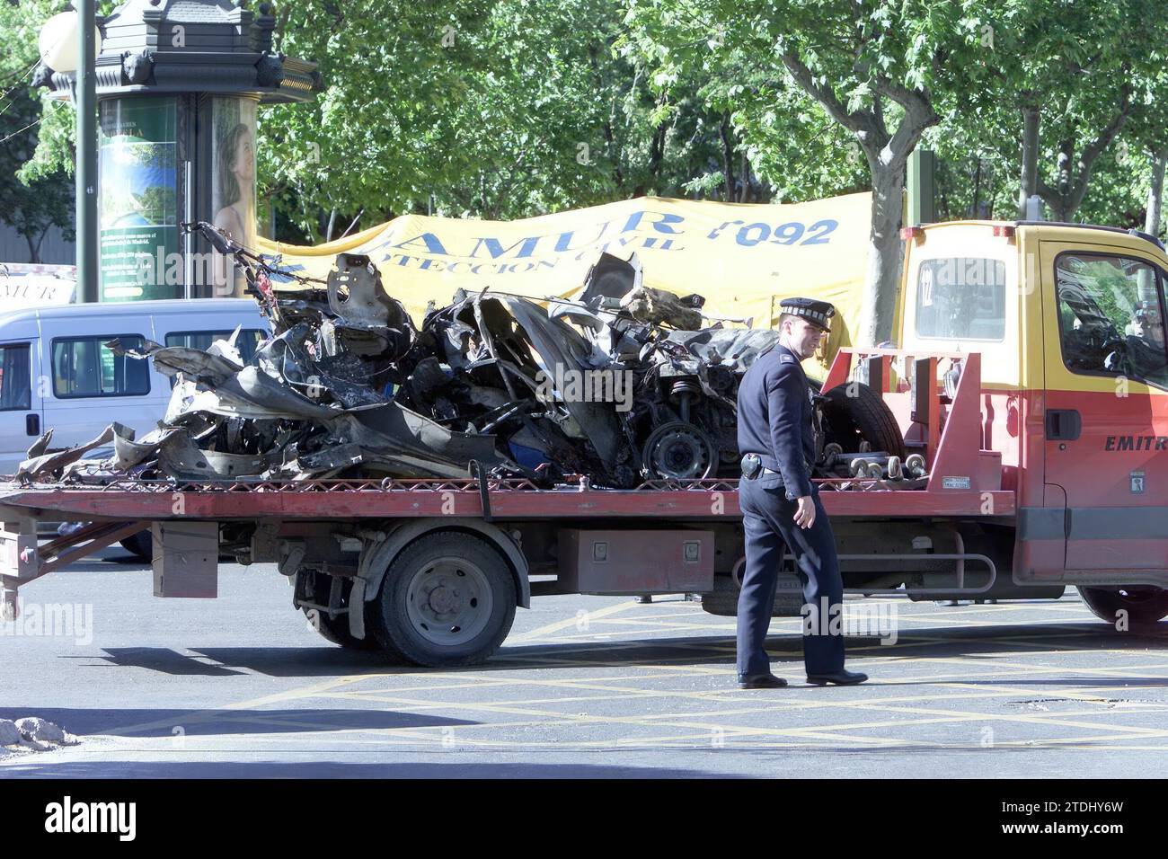 04/30/2002. Madrid...1..5..02..ETA attack at the Castellana-Santiago ...