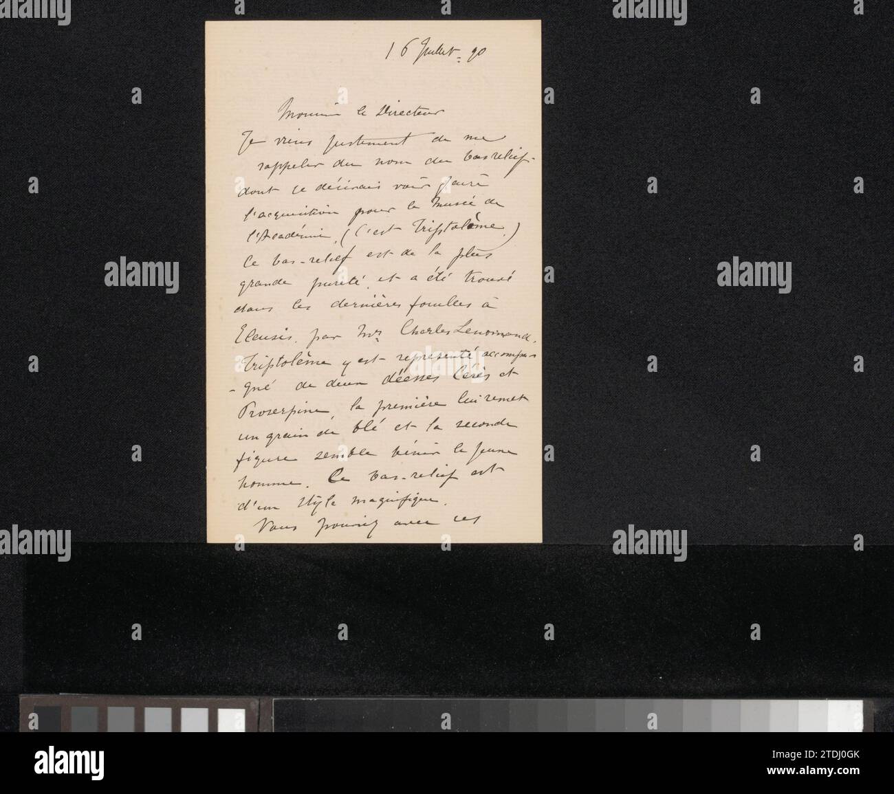 BRIEF AAN PASS ALEBE, FERDINAND LENEGHOFF, 1890 paper. ink writing ...