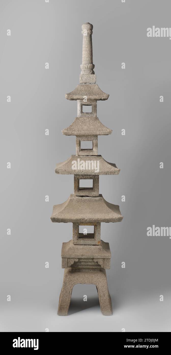 Model of a Pagoda, Anonymous, 1700 - 1800 Model of a pagoda. The saddle ...