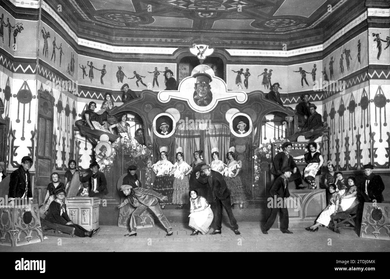 02/20/1920. Madrid. In Elteatro de Centro. A scene from Peña and López ...