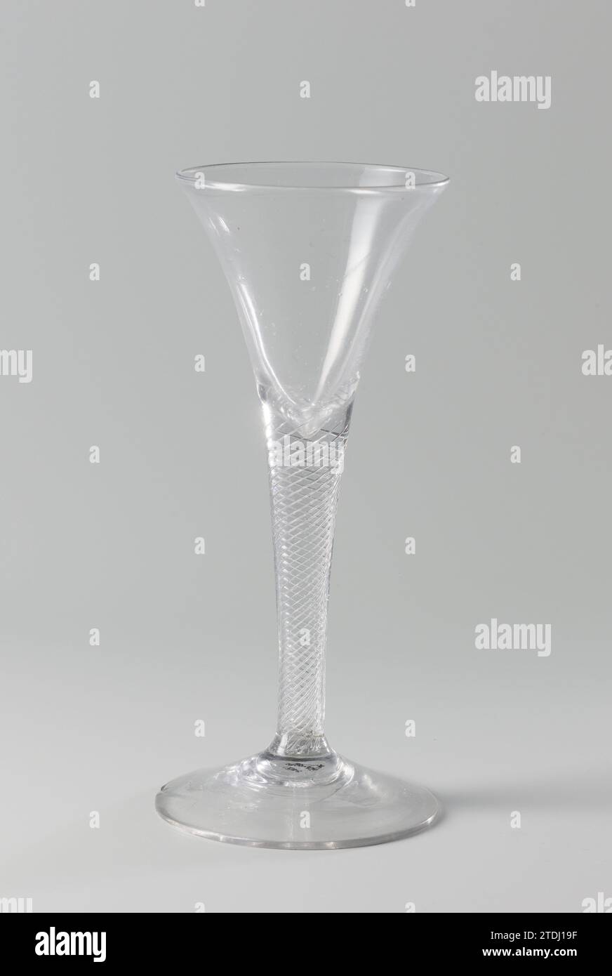 Slinger glass with trumpet -shaped chalice, anonymous, c. 1750 - c ...