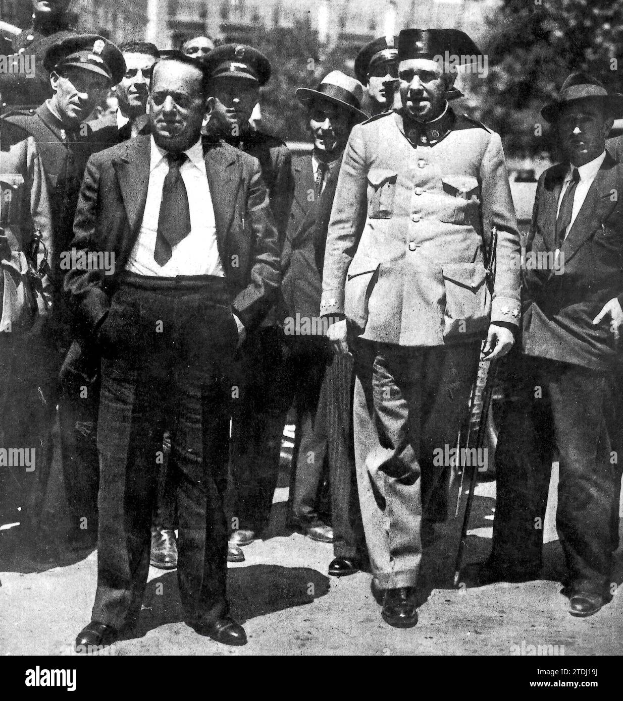 08/29/1933. General Sanjurjo Arriving at the Palace of Justice ...
