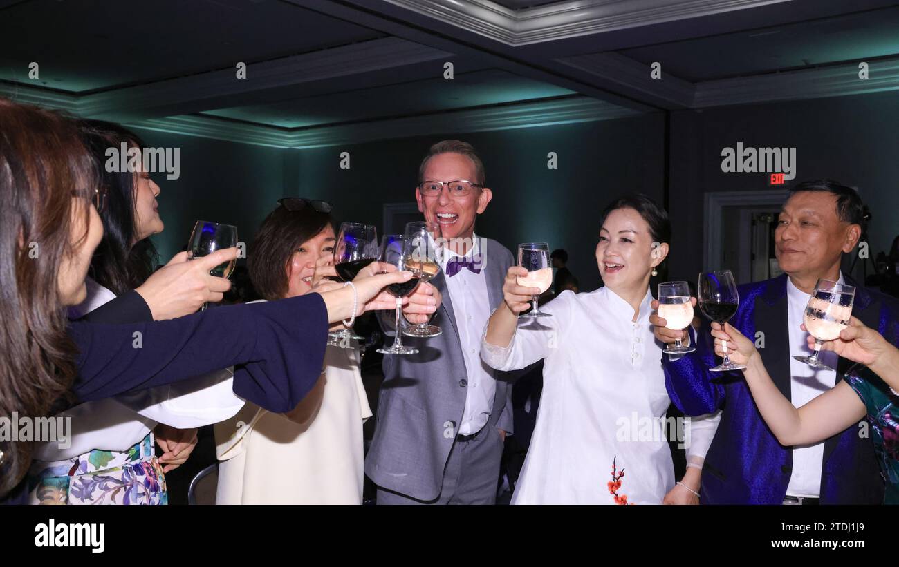 Newport Beach, California, USA. 10th December, 2023. David Gotts (Center), founder of ...