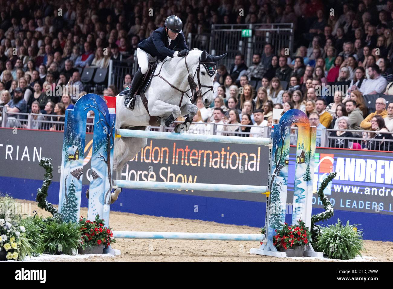 London, UK. 18th Dec, 2023. Conor Swail of Ireland with Calciet EB Z ...