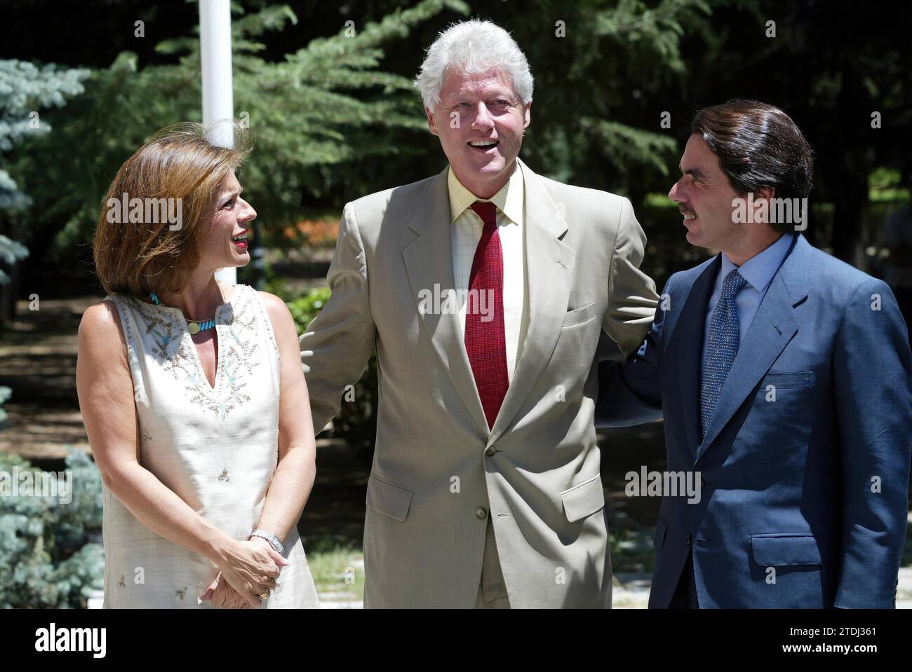 Madrid, 07/10/2002. The president of the government Jose María Aznar ...