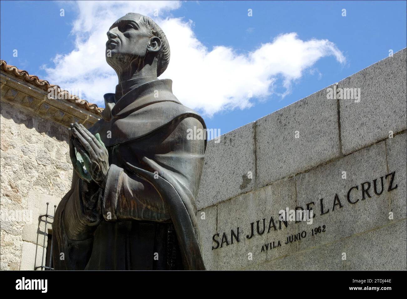 10/10/2003. Avila, 11-11-03. Statue of Saint John of the Cross, in ...