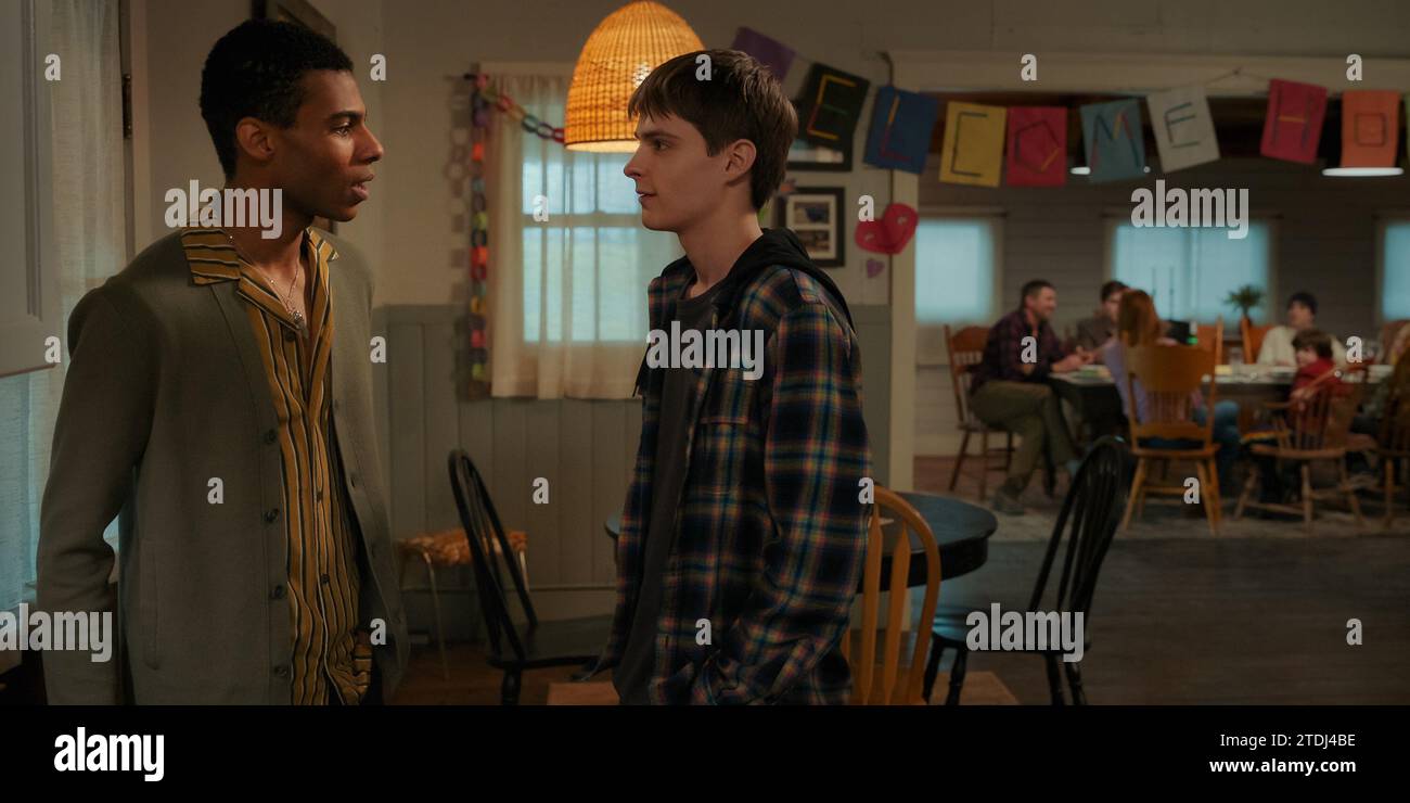 MY LIFE WITH THE WALTER BOYS, from left: Jaylan Evans, Corey Fogelmanis, Small Town Rumors ...