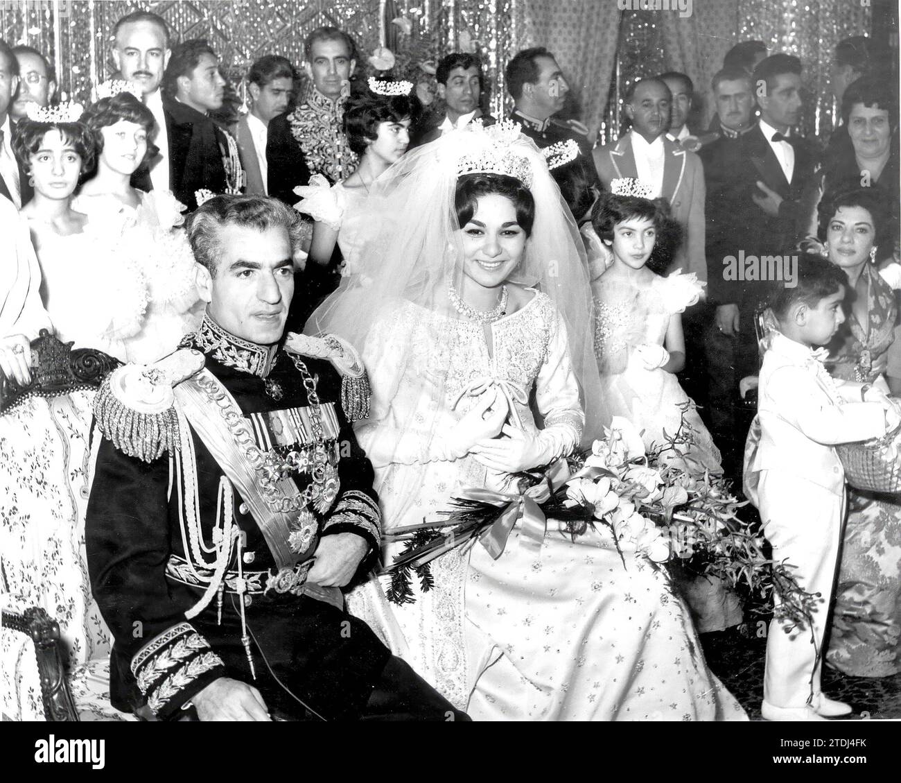 12/20/1959. Wedding of Mohamed Reza Pahlevi and Farah Diba. Credit ...