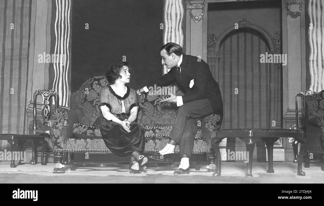 04/03/1920. Madrid. At the Eslava theater. A scene from the Comedy ...