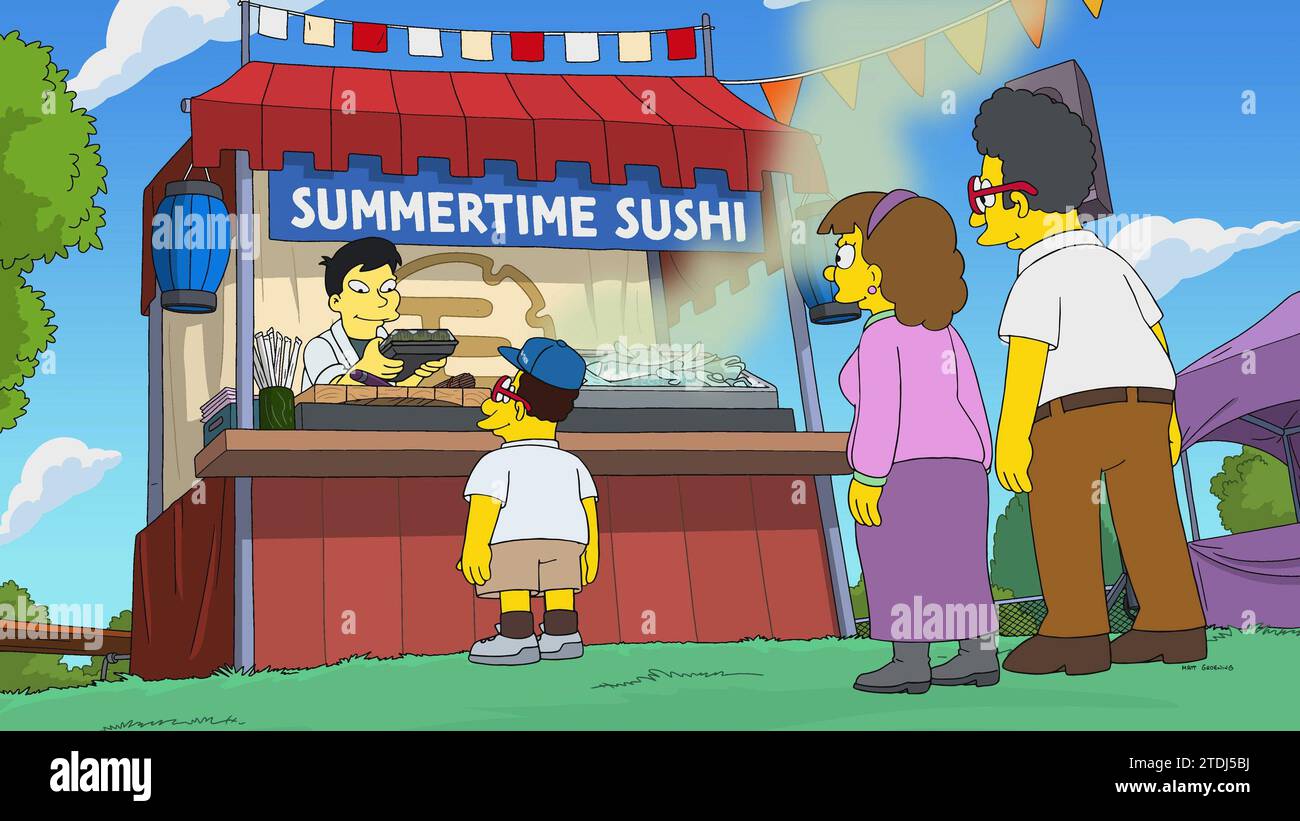 THE SIMPSONS, Database (voice: Pamela Hayden) buying sushi, 'A Mid ...
