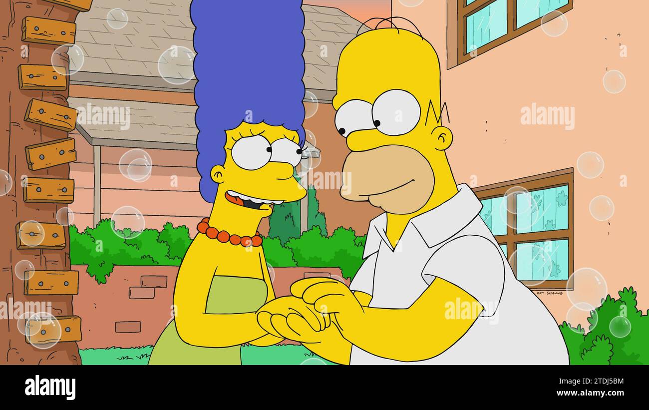 THE SIMPSONS, from left: Marge Simpson (voice: Julie Kavner), Homer Simpson (voice: Dan ...