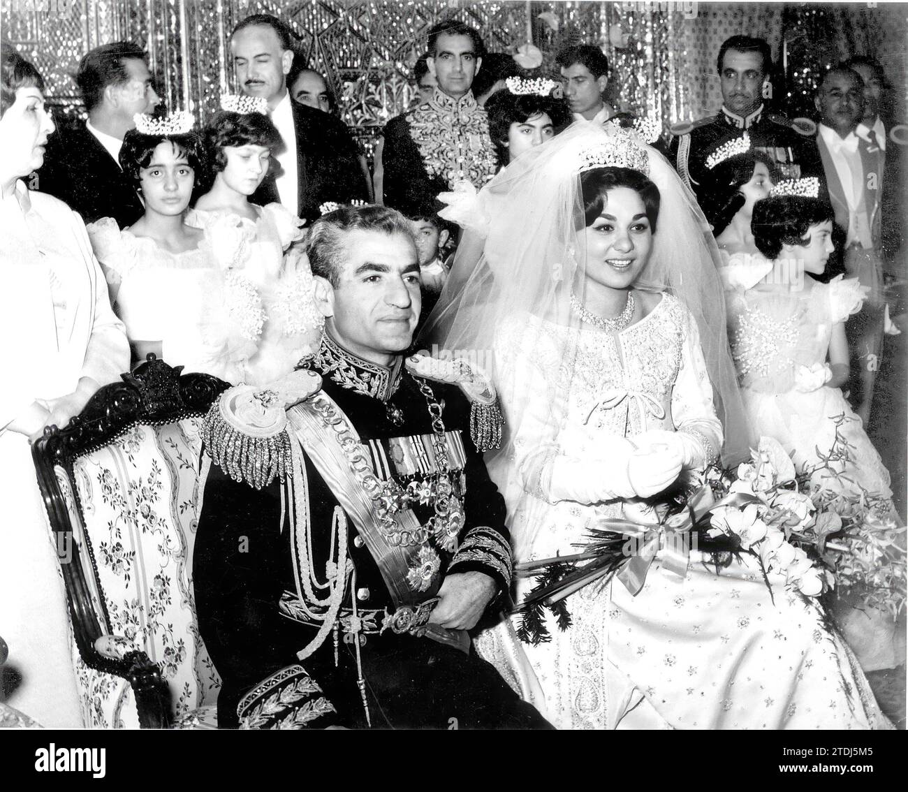 12/20/1959. Wedding of Mohamed Reza Pahlevi and Farah Diba. Credit ...